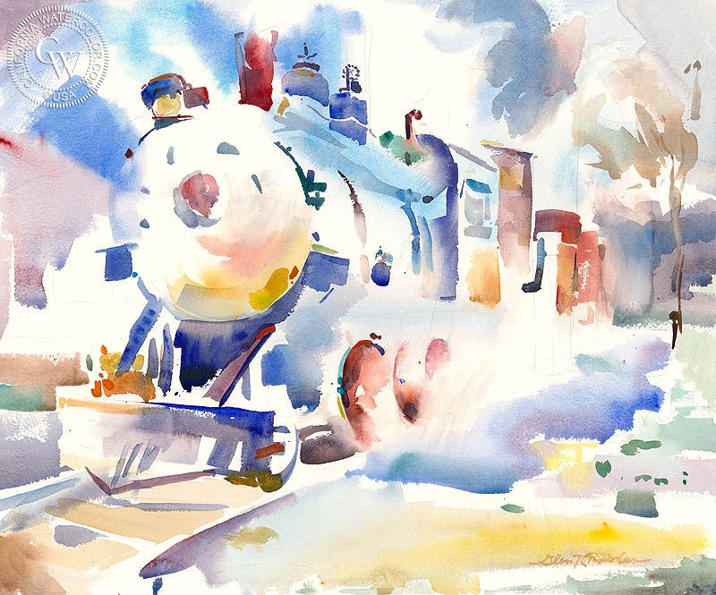 Laws Narrow Cage, art by Glen Knowles – California Watercolor
