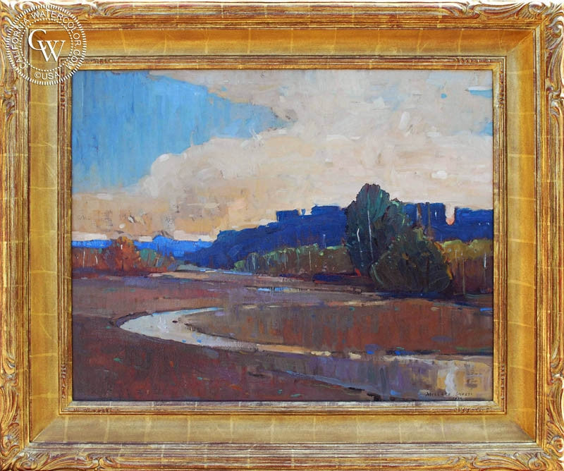 Early California oil painting for sale by Millard Sheets, a California ...